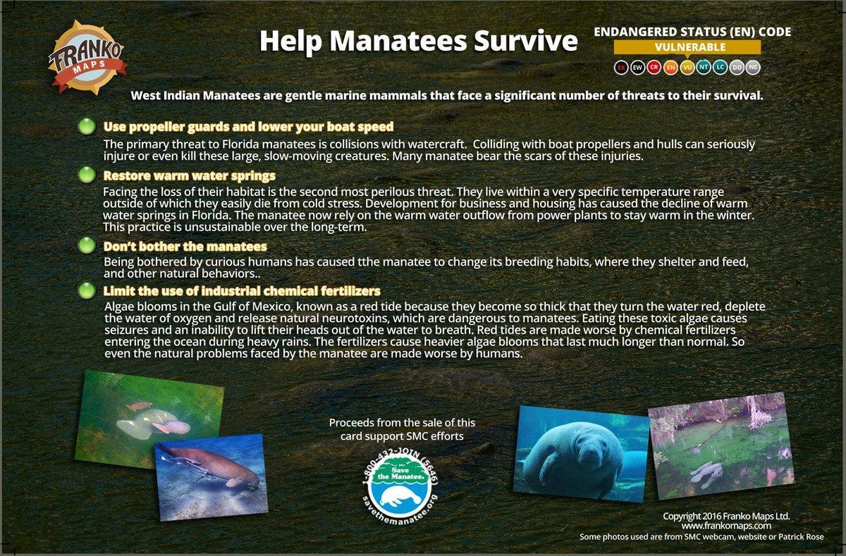 Manatee Life Cycle Card – Franko Maps