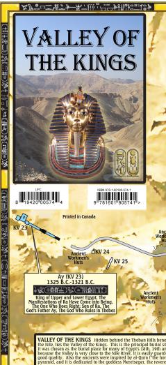 Valley of the Kings Egypt Historical Map – Franko Maps
