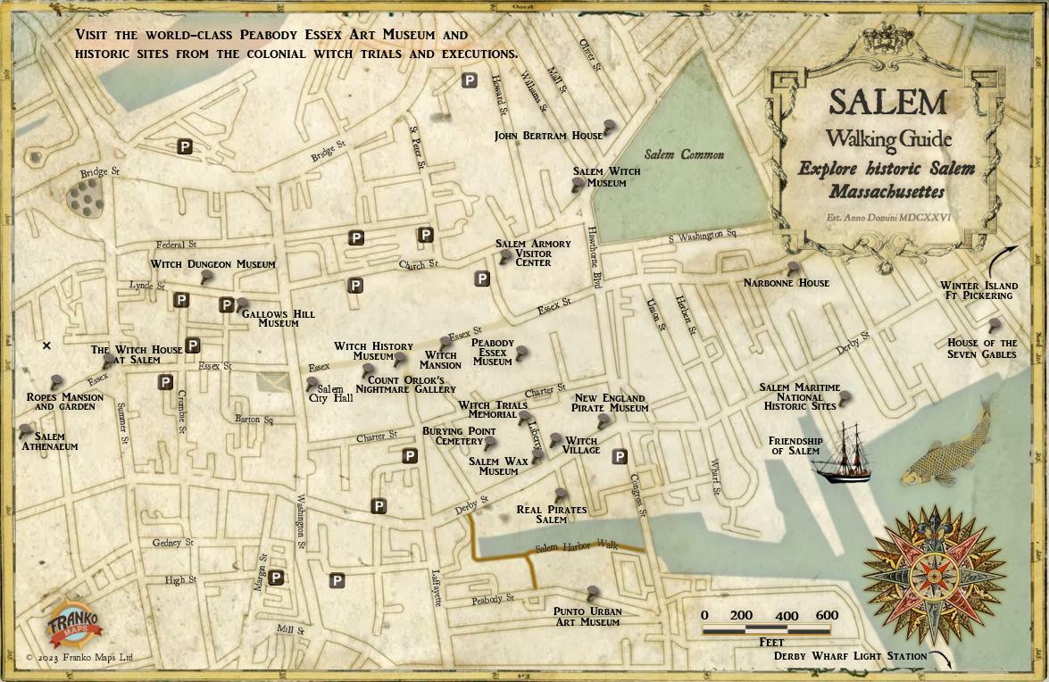 Salem Walking Guide: Explore Historic Salem Massachusetts – Franko Maps