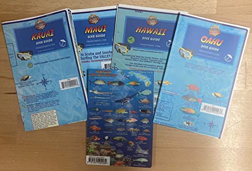 Hawaii Dive Map Pack - Dive & Snorkel Maps of Oahu, Kauai, Maui, Hawai ...