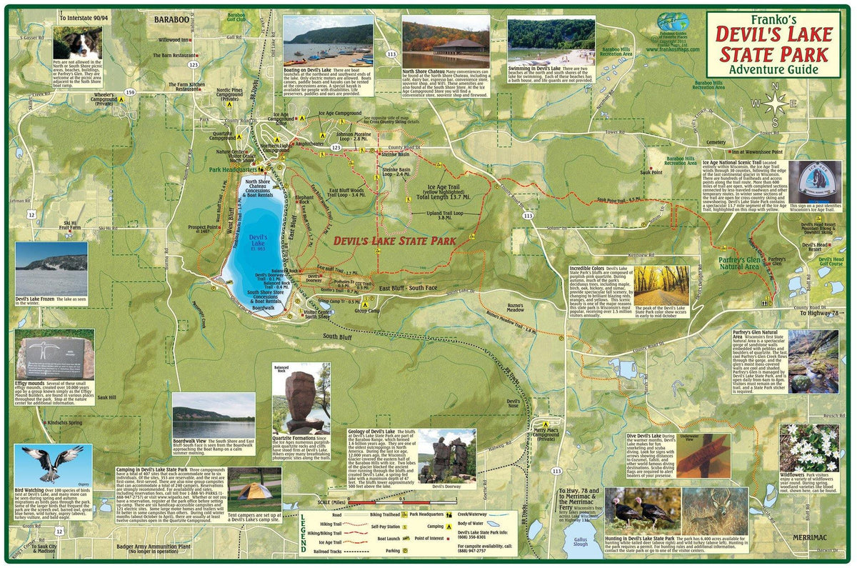 Devil's Lake State Park Adventure Guide – Franko Maps