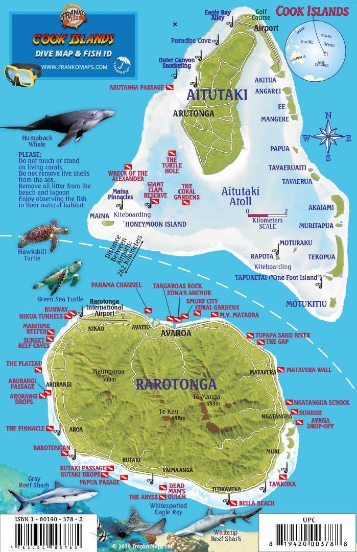Cook Islands Fish Card – Franko Maps