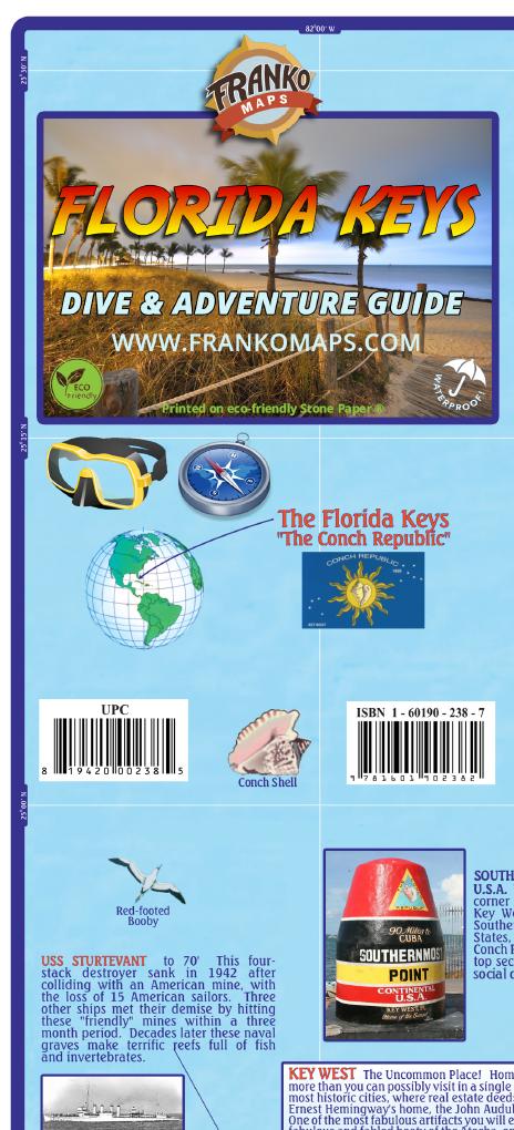 Florida Keys Adventure Guide & Dive Map – Franko Maps