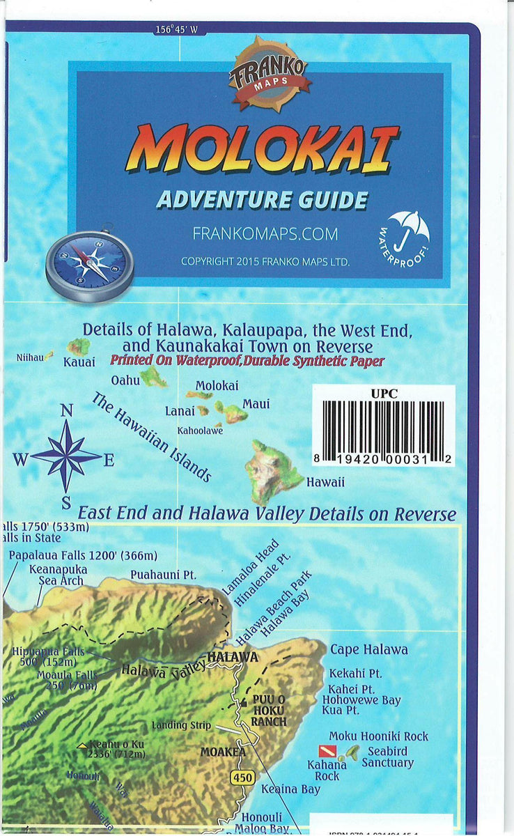 Molokai Adventure Guide Map – Franko Maps