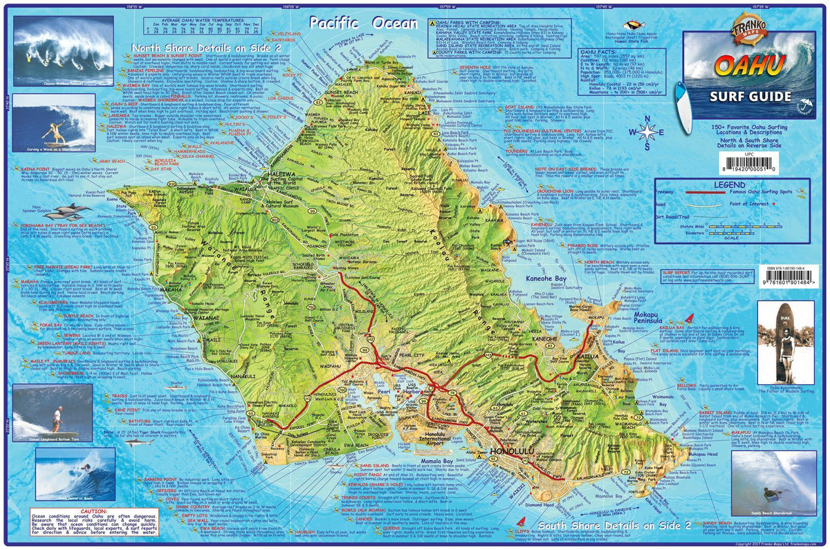 Surf Big Island Map High Surf Advisory N Shores Of Maui, Moloka'i And